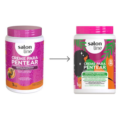 Salon Line Crema De Peinar Definición Intensa - 1Kg » Cabello...