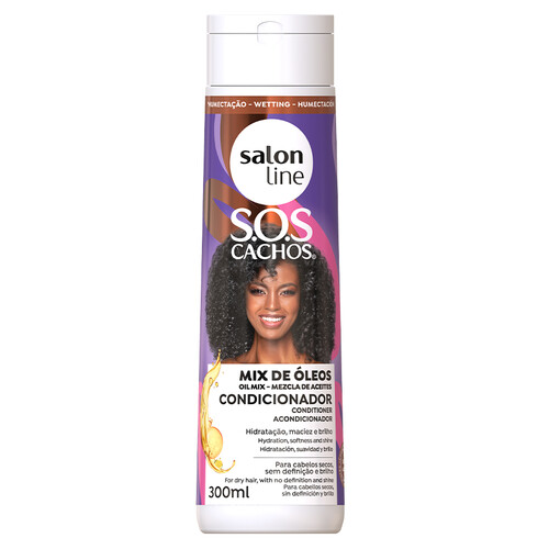 Salon Line Sos Cachos Mix De Óleos Conditionneur - 300Ml » Cheveux...
