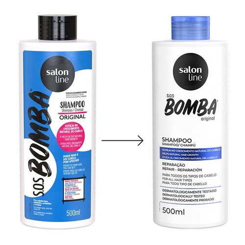 Salon Line S.O.S Bomba Champú Para Crecimiento - 500Ml » Todo Tipo...