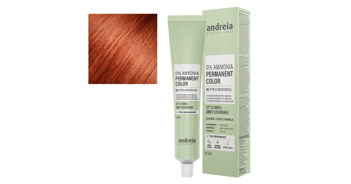 Andreia Coloração Permanente 0% Amoníaco 6.44 - 100Ml » Cabelo