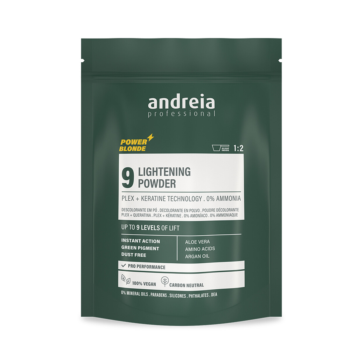 Andreia Power Blonde 9 Green Bleaching Powder - 500G