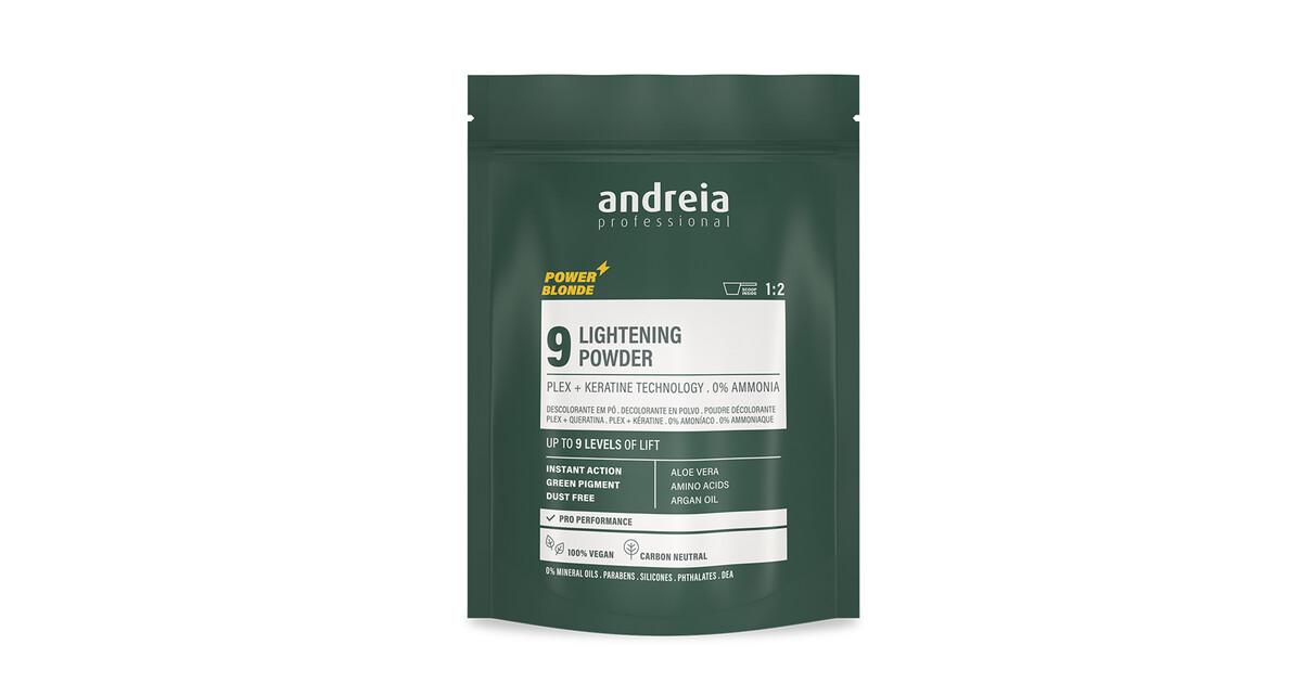 Andreia Power Blonde 9 Green Bleaching Powder - 500G