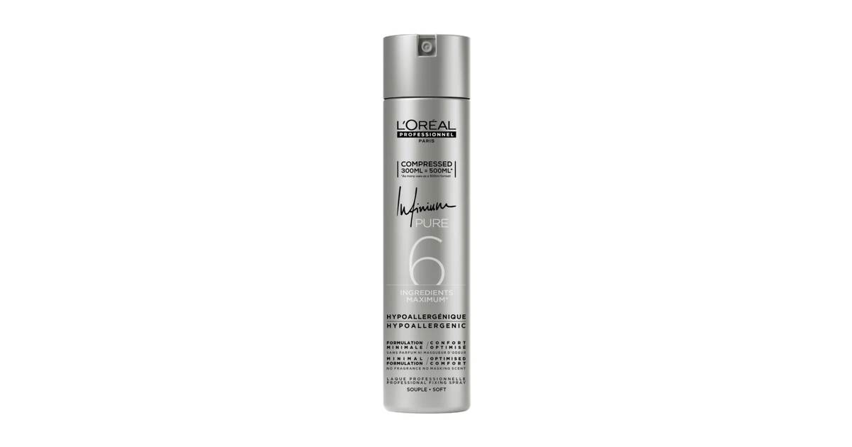 L'Oréal Pro Infinium Pure Soft Compressed Hair Fixing Spray