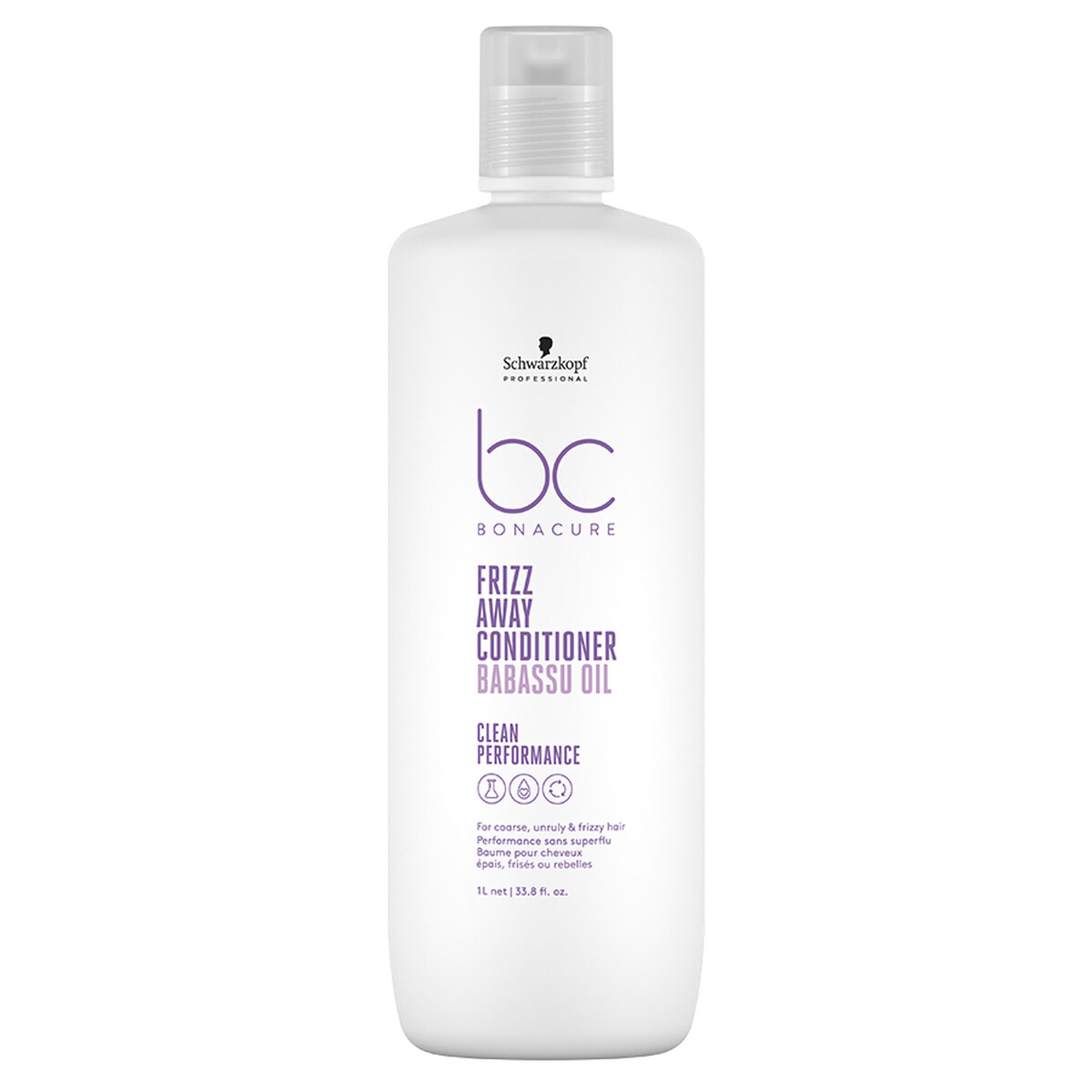 Schwarzkopf Professional Bc Clean Frizz Away Conditioner - 1000Ml...