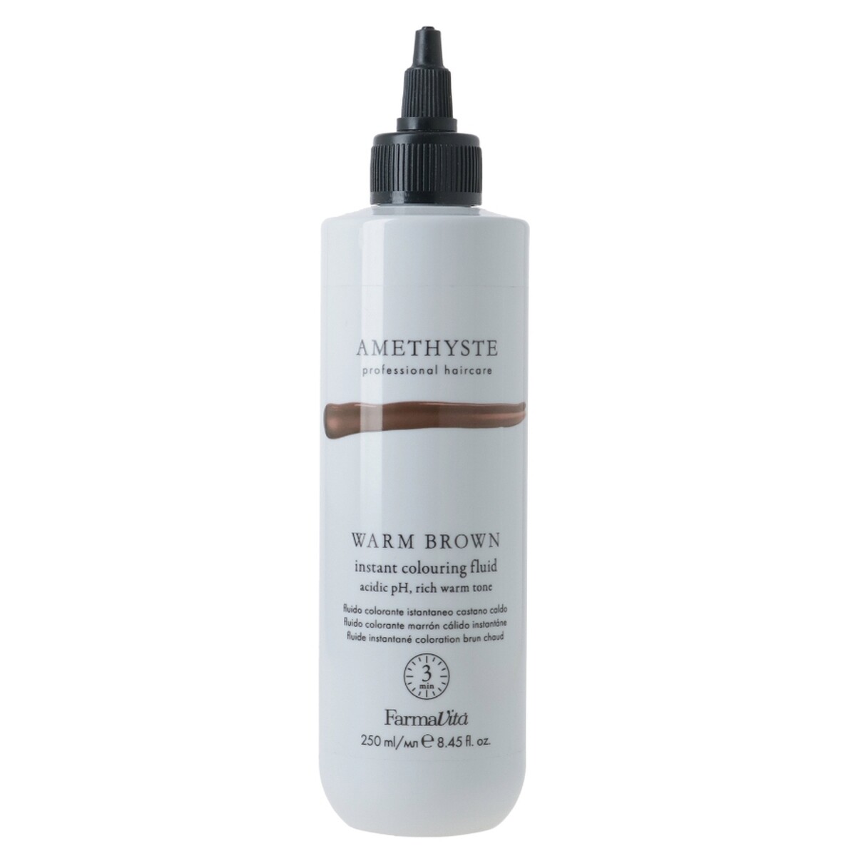 Amethyste Instant Color Fluid - Warm Brown - 250Ml » Temporary...