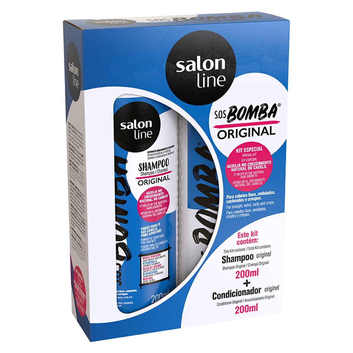 Salon Line Sos Bomba Kit - 200Ml+200M » Cabelo » Pluricosmética