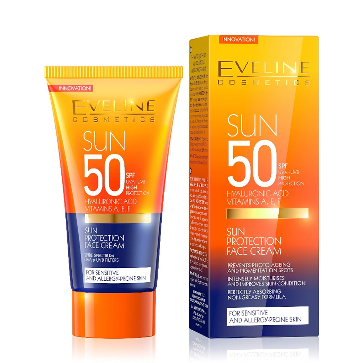 Eveline Sun Protection Sun Protection Face Cream - Spf 50 - 50Ml