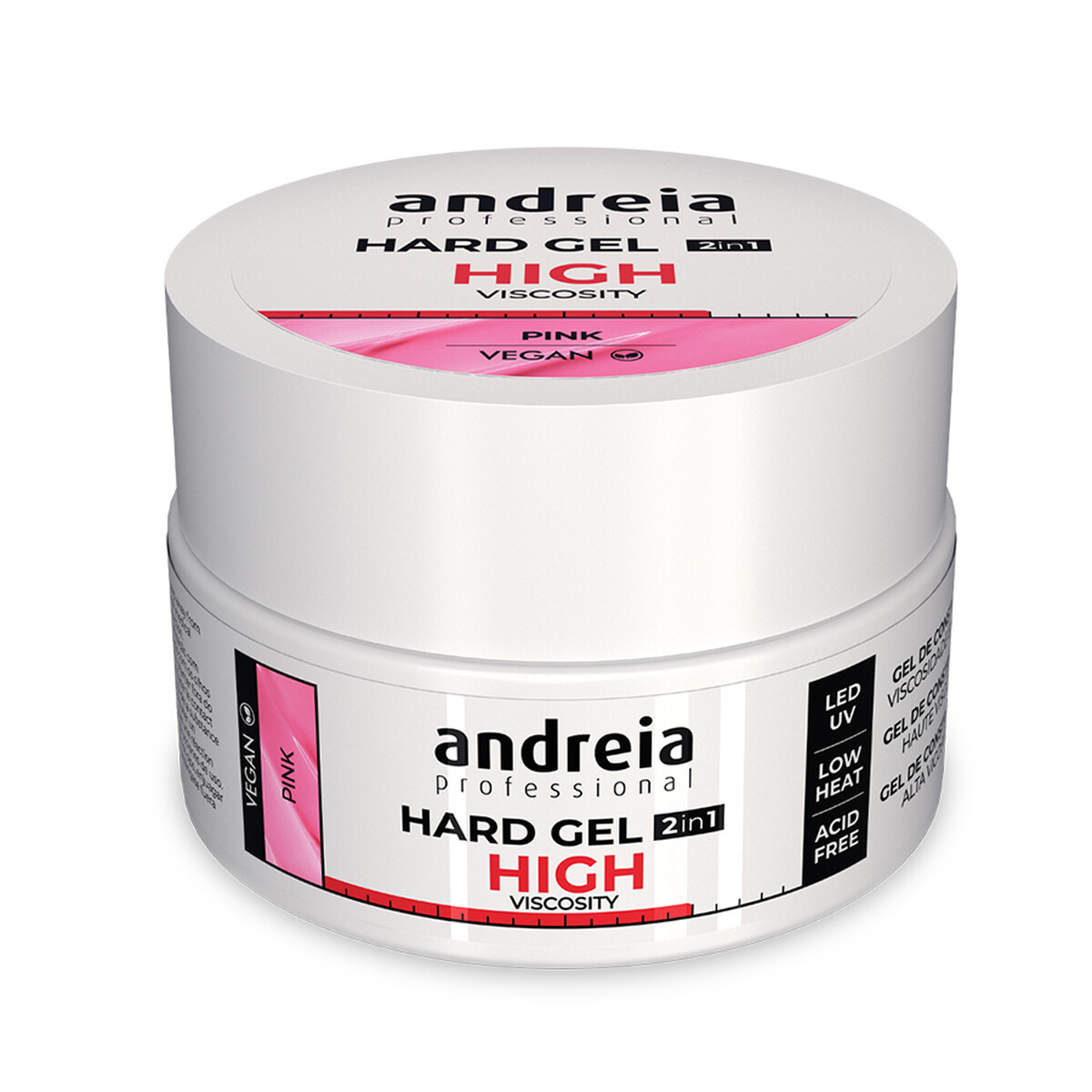 Andreia Hard Gel 2In1 Construction Gel High Viscosity Pink - 44G