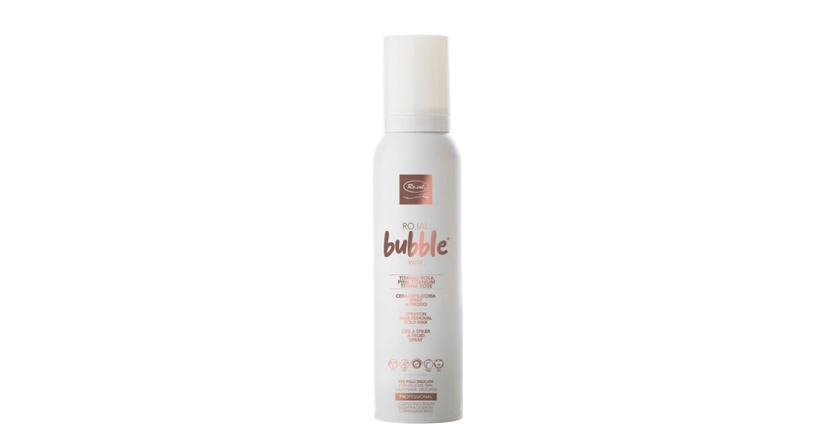 Ro.Ial Bubble Wax Cera Fria Para Depilação Em Spray Titânio Rosa