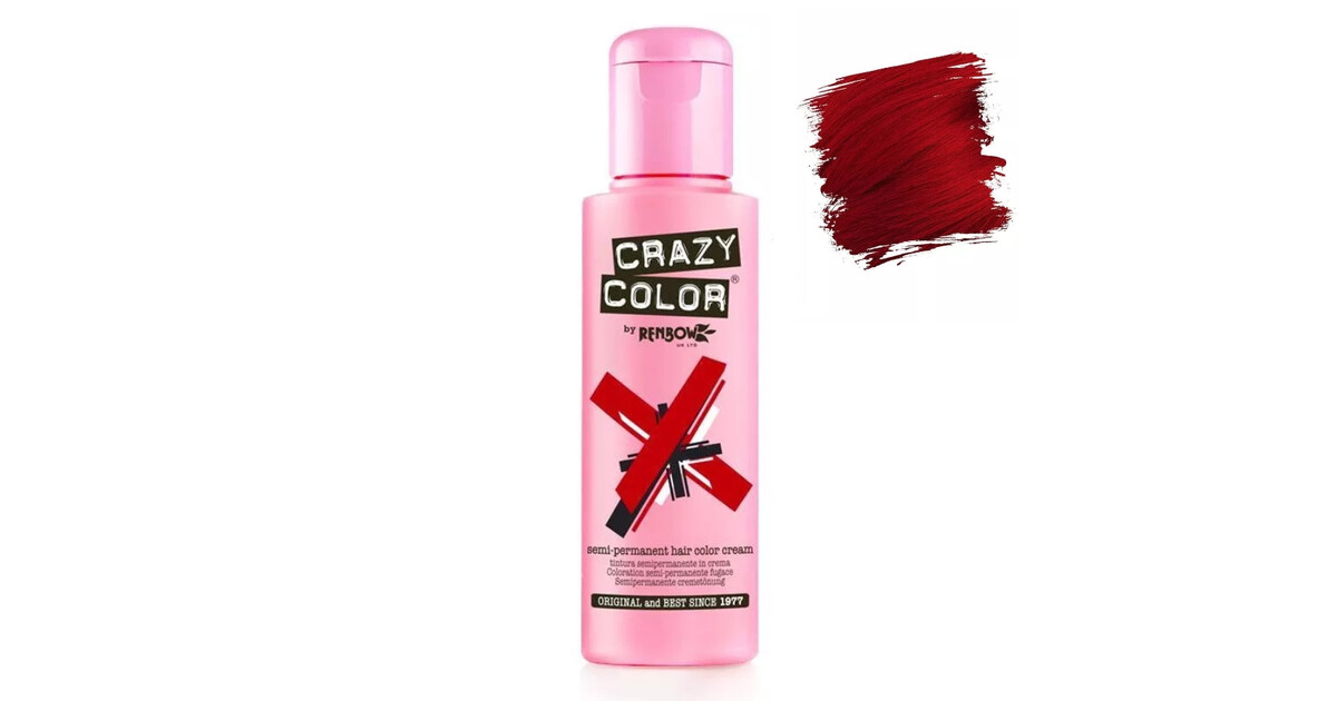 Crazy Color Semi-Permanent Color Cream 66 Ruby Rouge - 100Ml