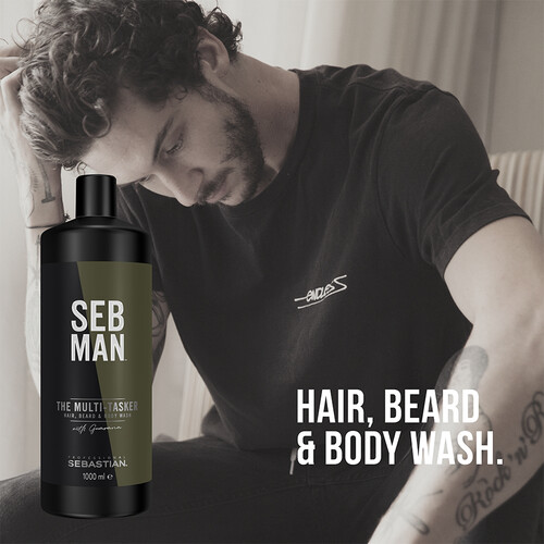 Seb Man The Multi-Tasker 3 En 1 - Jabón Líquido Para Cuerpo,...